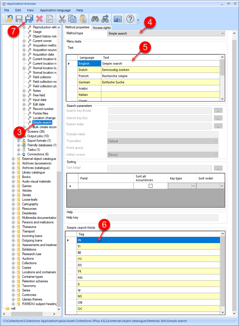 Application configuration options