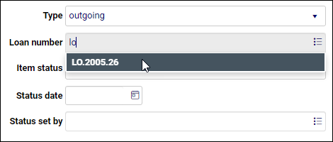 How to record and manage Loan items