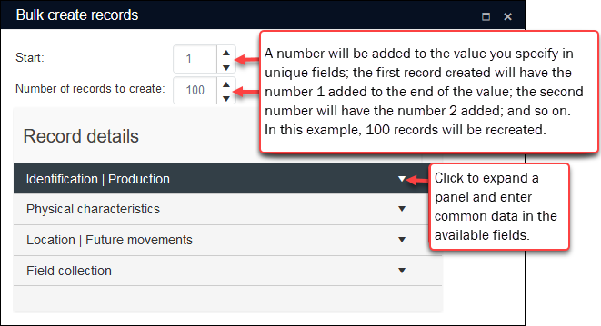 How to create multiple records simultaneously: Bulk create records