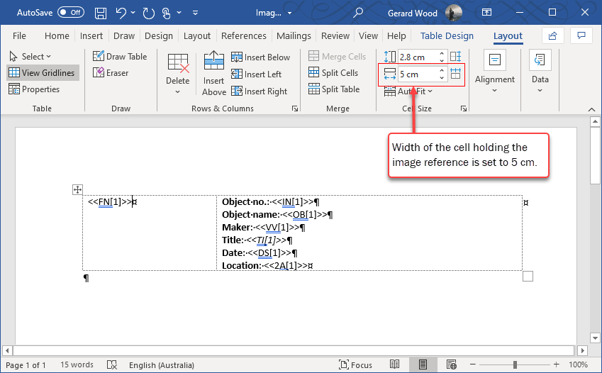 How to create a Word or Excel template