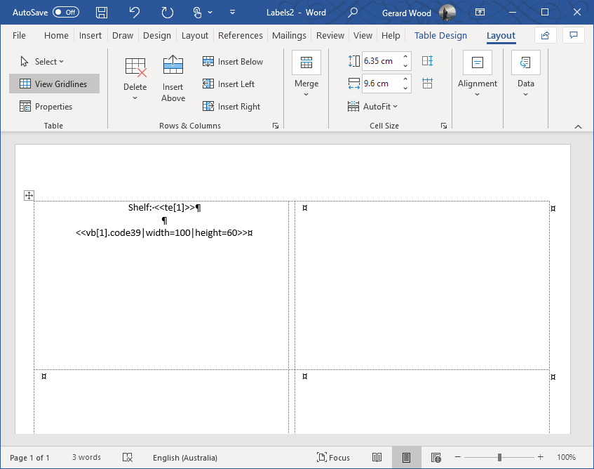 How to create a Word or Excel template